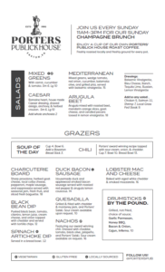 Menu - Porter's Pub & Restaurant